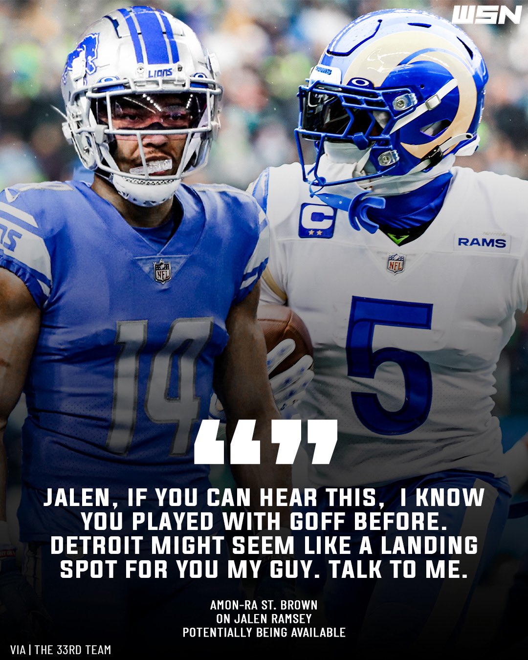 Amon Ra Quotes Trends International NFL Detroit Lions Amon Ra St.