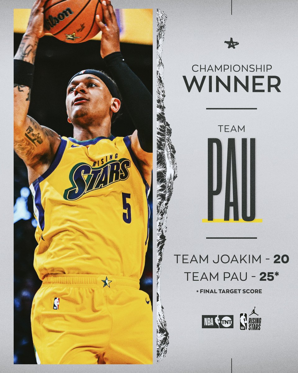 NBA on TNT on Twitter: "Team Pau wins the 2023 #JordanRisingStars 🏆 @Jumpman23"