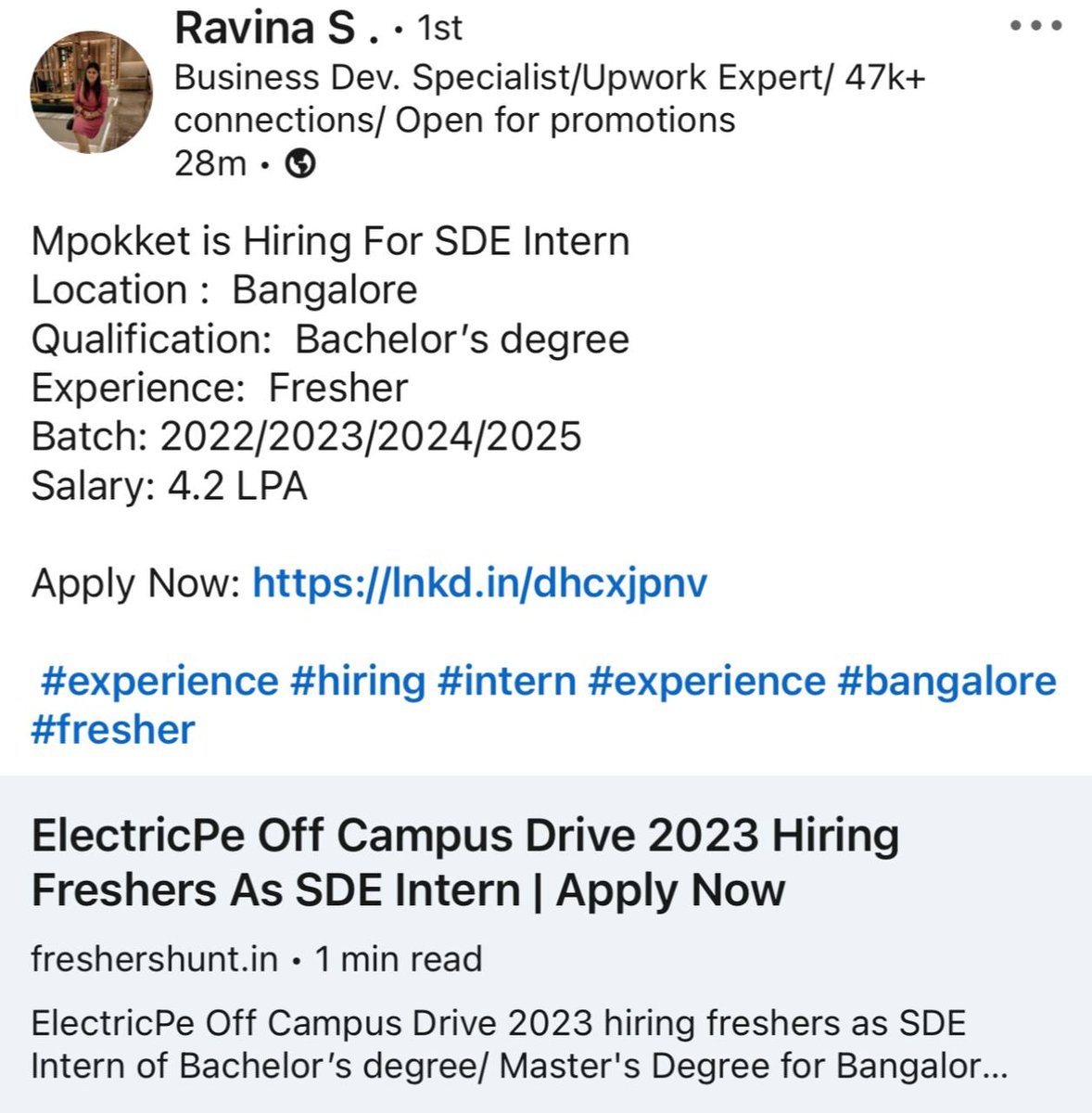 Get Tech Referrals on Twitter: "🚨 Referral Opportunity 🚨 Date: 18 Feb, 2023 (Like/RT for karma ...