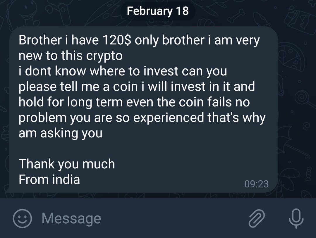 Bull.BnB on Twitter: "Look at these messages. One Chad fomo bought Drep and rekt and the other ...