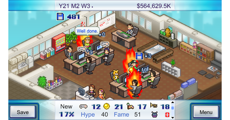 カイロソフト(Kairosoft)_公式 on Twitter: "Work hard and you may reach the top of the video game industry ...