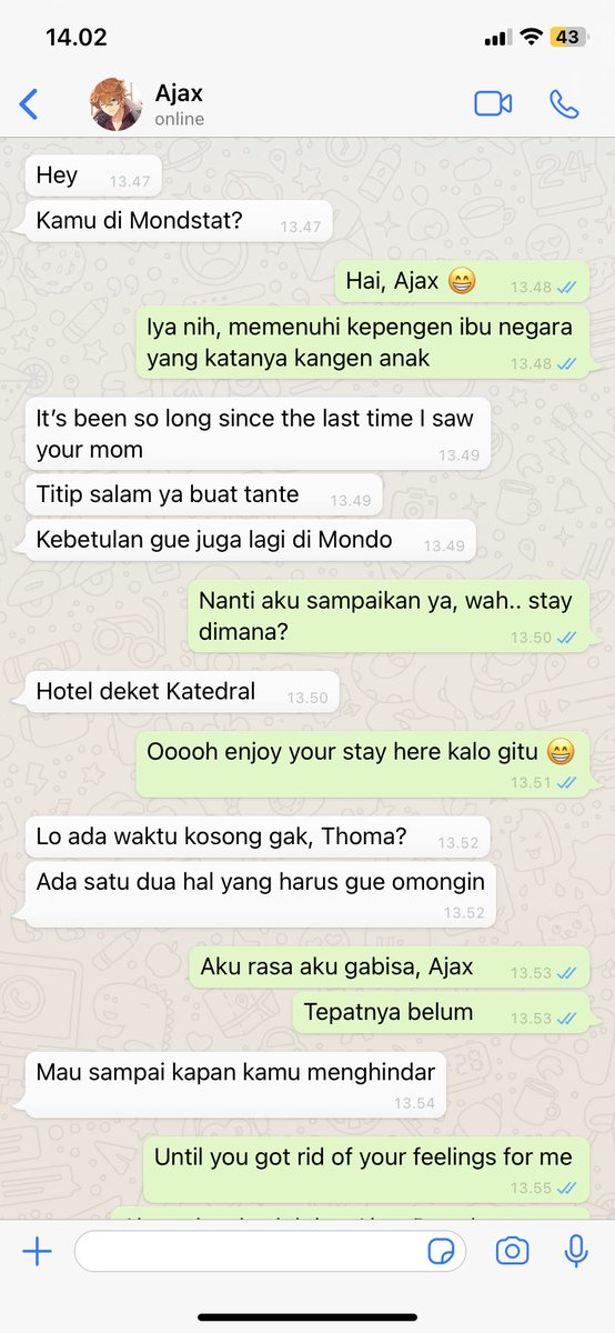 OPEN DM 📩 | TOPUP 📌 on Twitter: "au! cw // bxb ship , childe x thoma , light angst , post-break ...