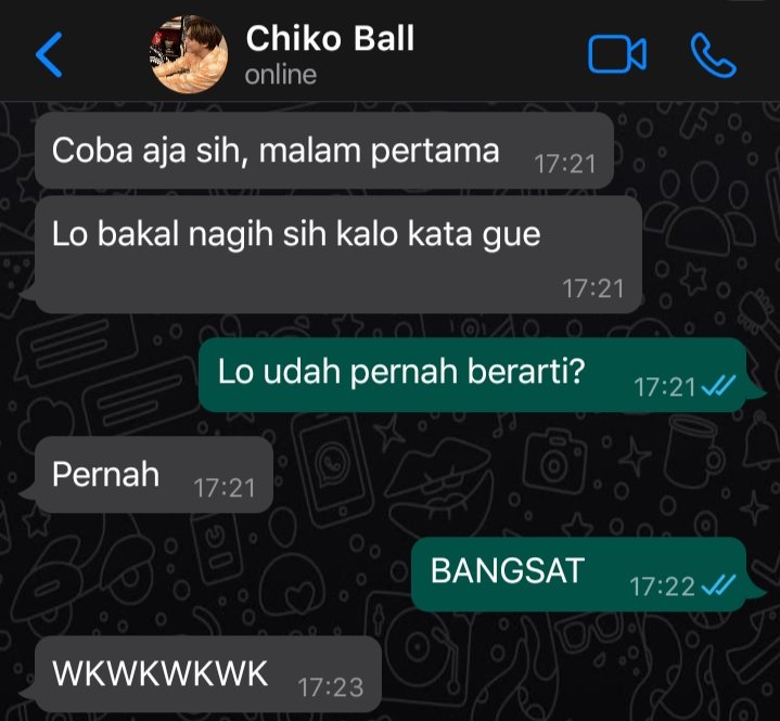 ncii - pvt jubi on Twitter: "Bilang apa lo Chik"