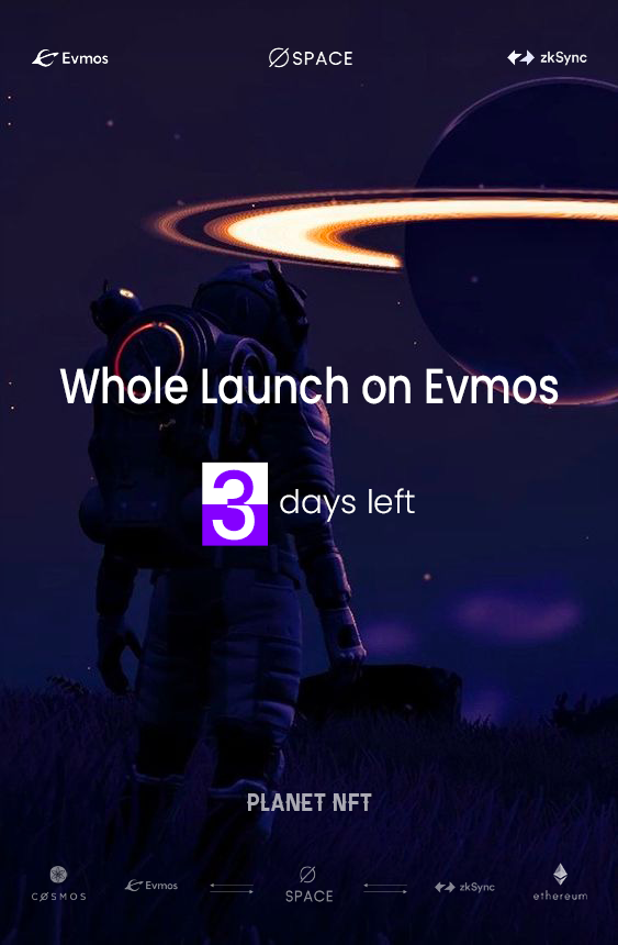 SpaceFi 🪐🦇🔊 on Twitter: "⌛️3 DAYs left to the Whole Launch on @EvmosOrg ...