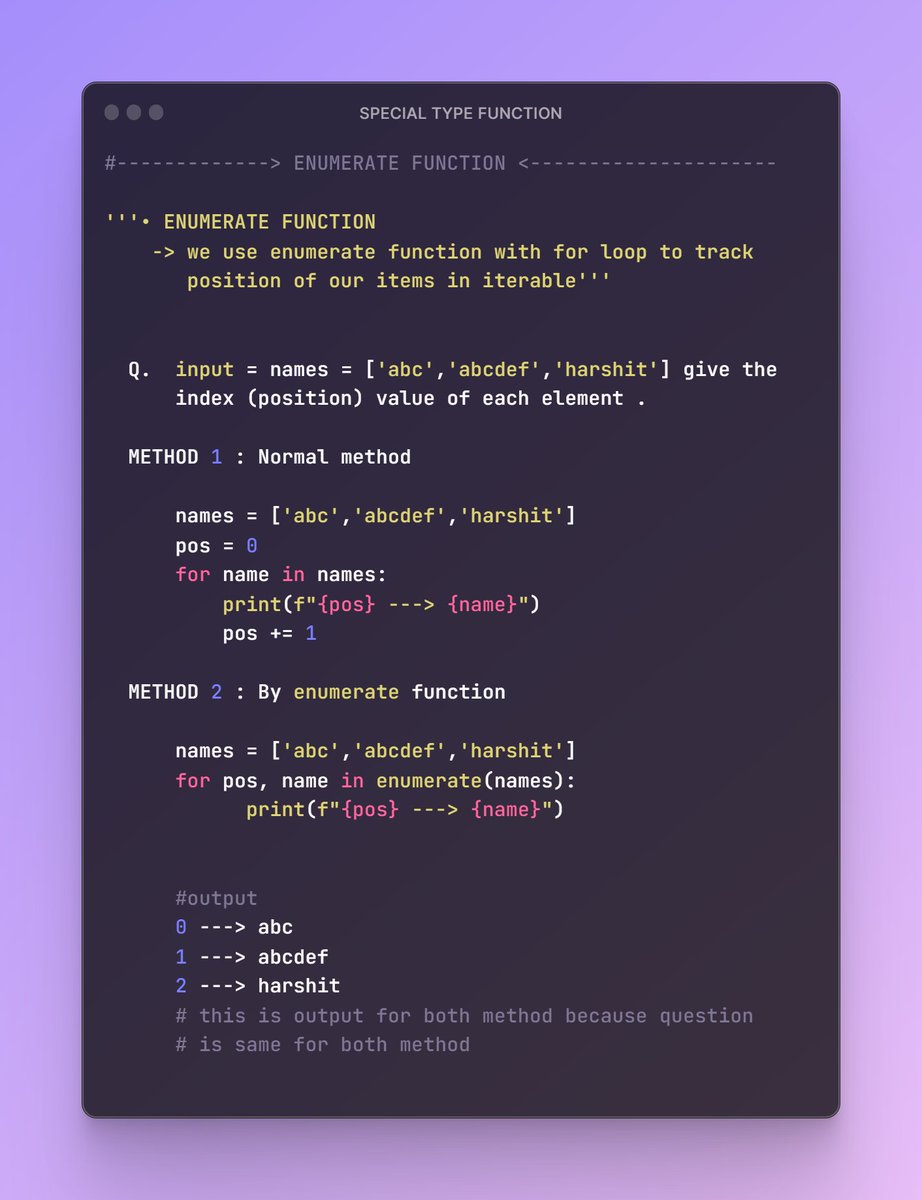 Black People Data On Twitter Rt Adarsh36 Of 100daysofcode Enumerate Function In 9337