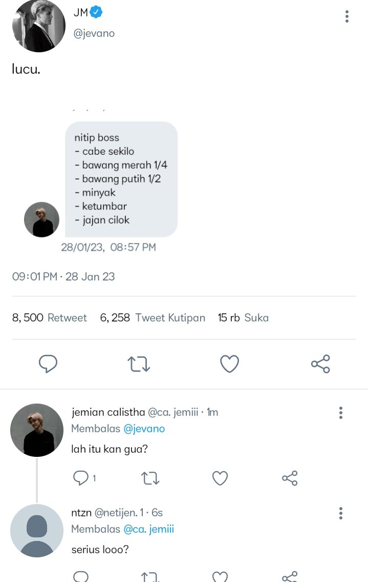 N O J A E M on Twitter: "— #nomin short au. Si gak tauan ketemu si famous. Mana nitip list ...