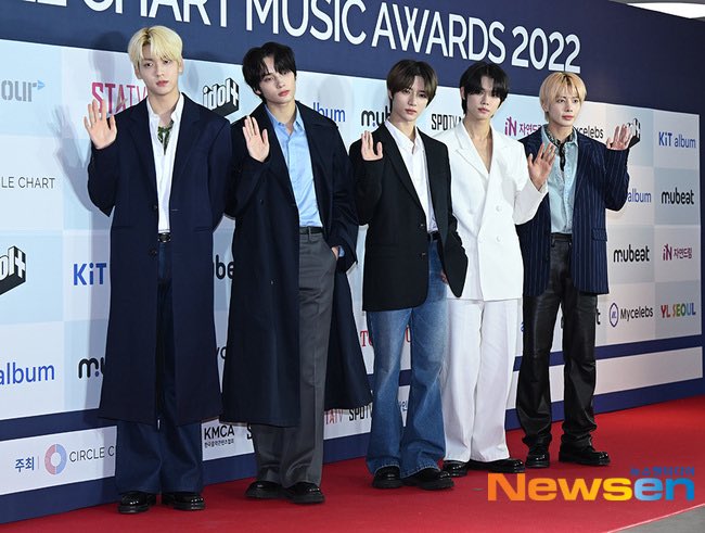 The Seoul Story on Twitter: "📸 TXT at the red carpet of Circle Chart Music Awards today 🤍 @TXT ...