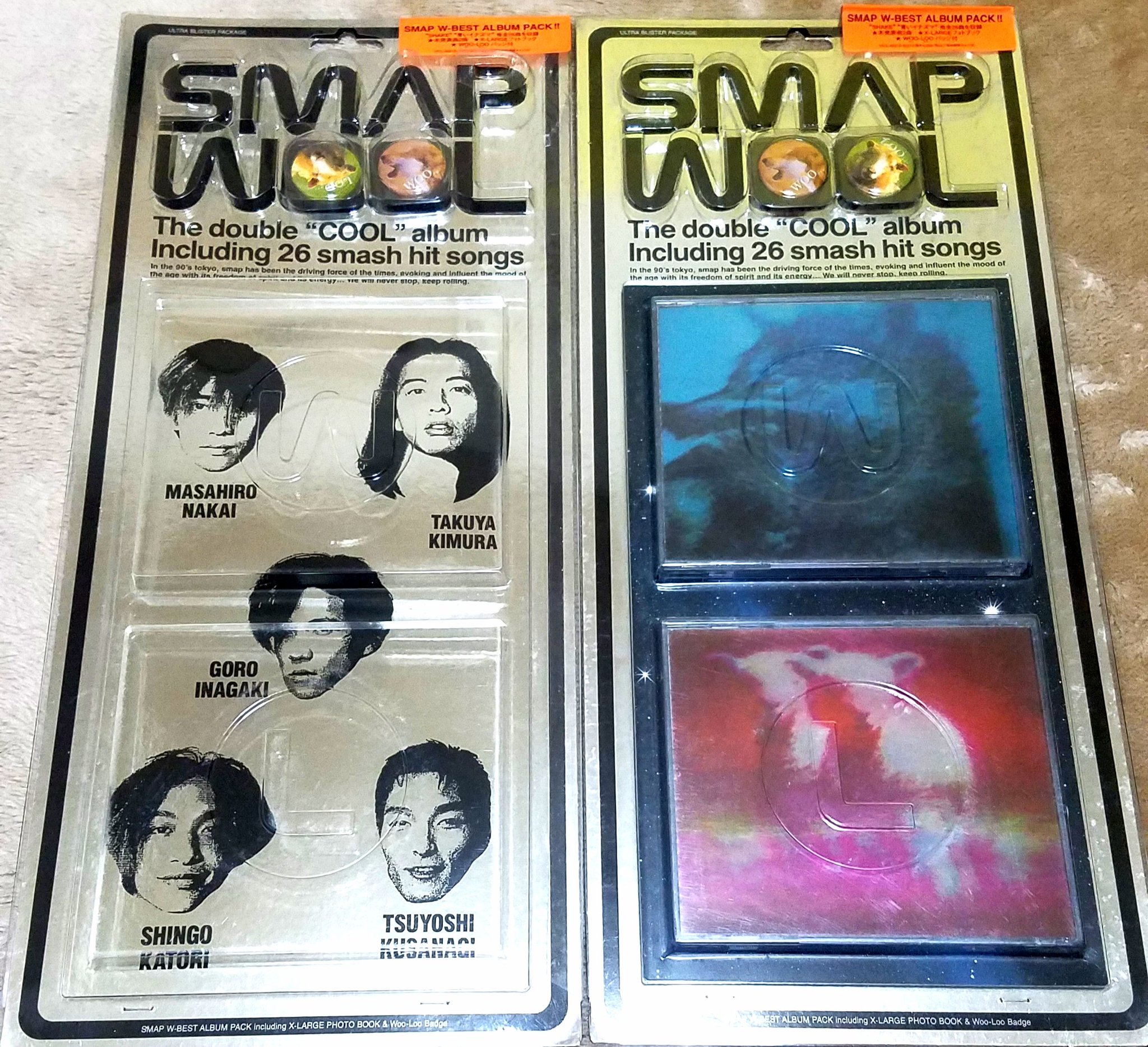 siloppi on Twitter: "信藤三雄レトロスペクティブ振り返る2 SMAP/WOOL STAR WARSフィギュアのブリスター風で頭文字も“S”と“W”に寄せてる。CD ...