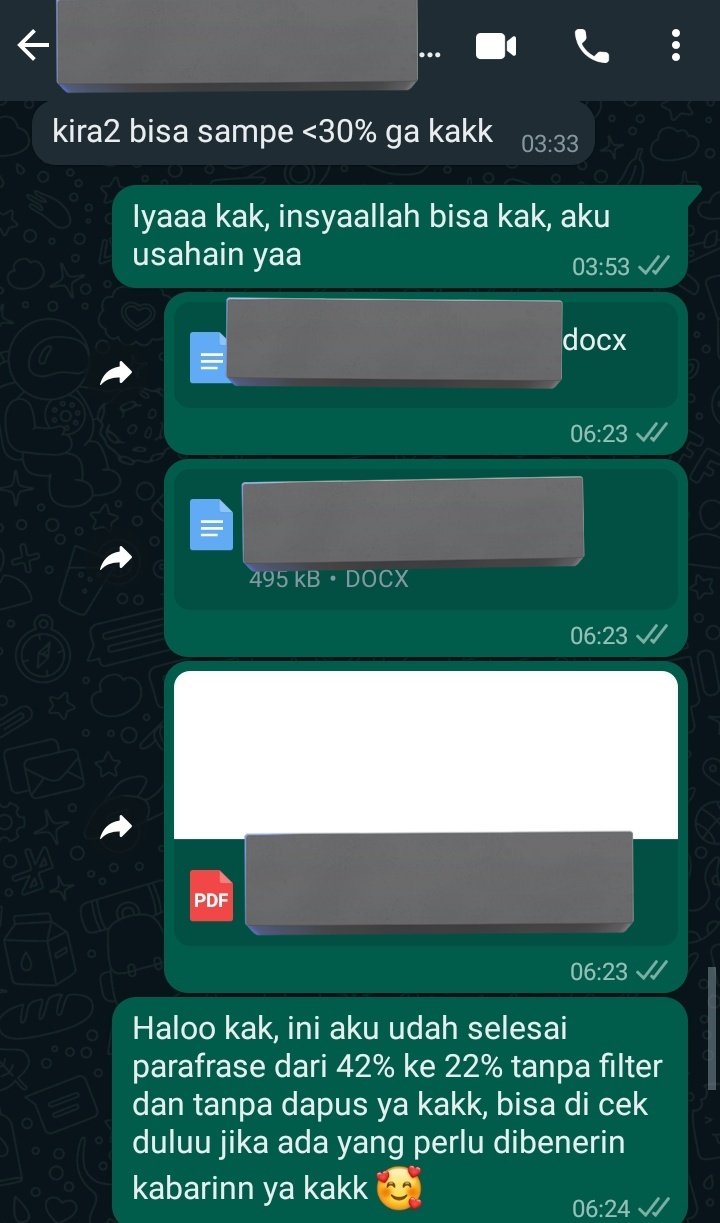 pen ndang lulus ajm on Twitter: "Halo gess Bagi kaliann yang butuh jasa parafrase + turnitinn ...