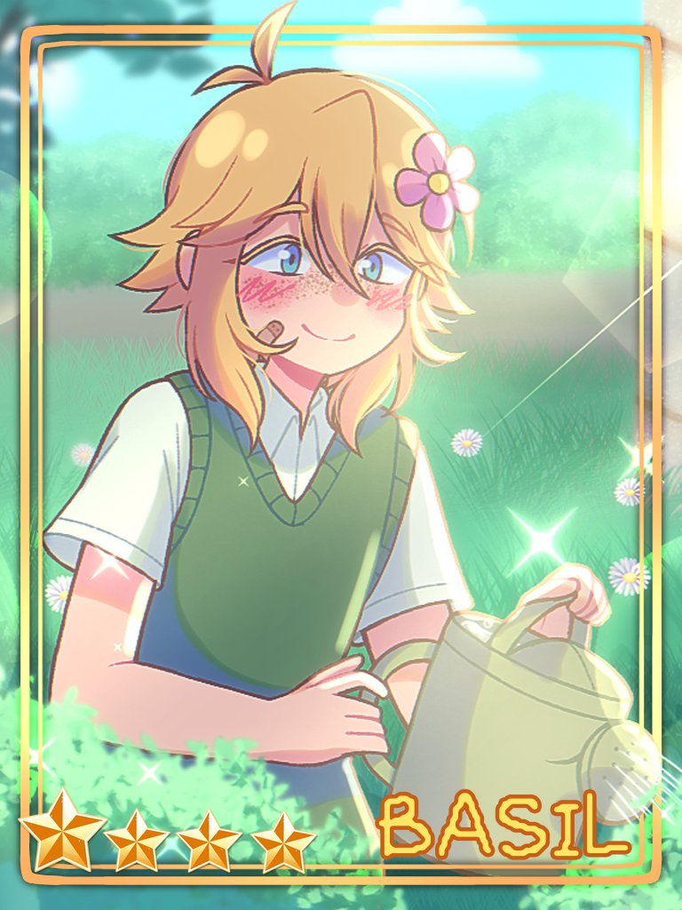 Mincy/ Bobble | PLEASE DONATE TO 🇹🇷| on Twitter: "happy birthday BASIL!! 🌻 have a 4 star BASIL ...