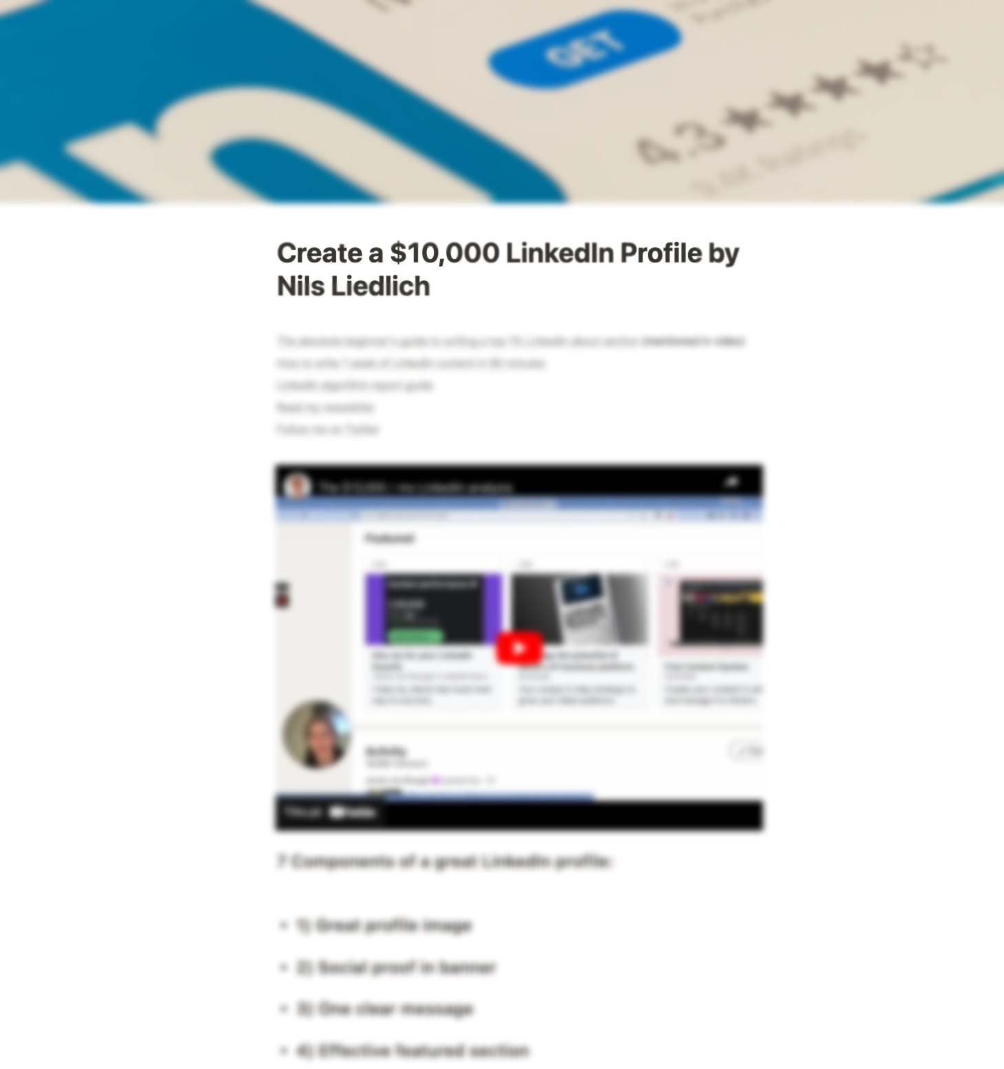 Nils Liedlich on Twitter: "Want to earn $$$ on LinkedIn? I just recorded a 23-min video ...