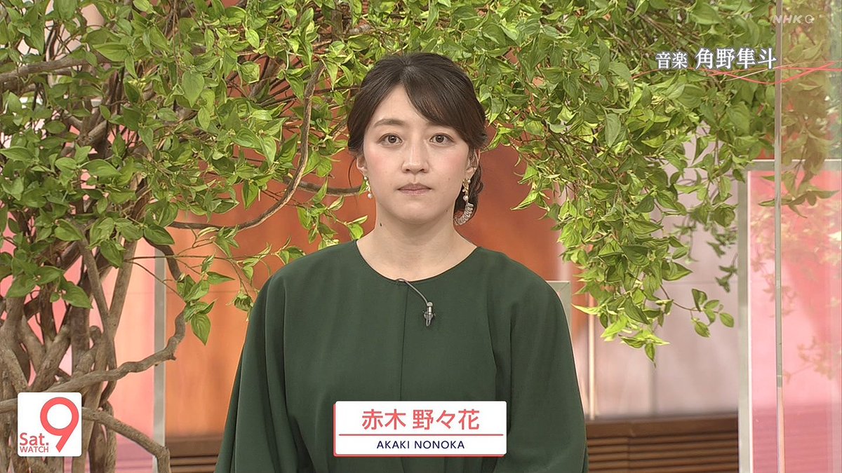 城丸香織 on Twitter: "NHK サタデーウオッチ9＠赤木野々花アナ"