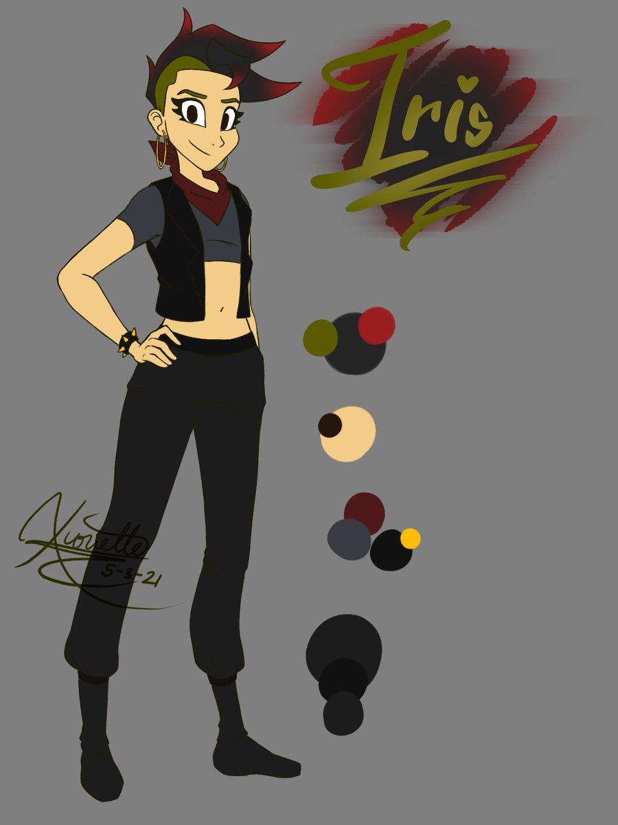 COMMISSIONS OPEN!! -- Xioriette on Twitter: "Meet Iris! She may look really punk and awesome ...