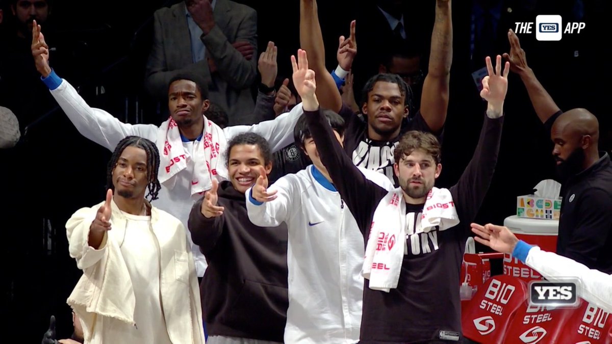 Brooklyn Netcast on Twitter: "The whole team loves Mikal’s 3 point celebration"