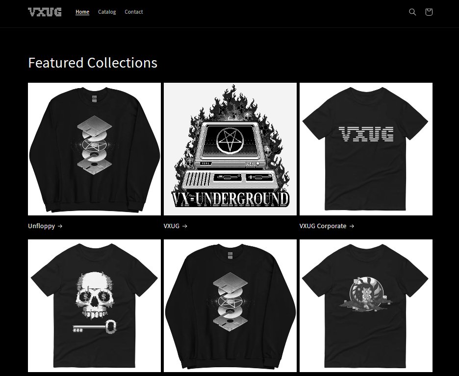 vx-underground on Twitter: "The new vx-underground merchandise store, managed by our friend ...