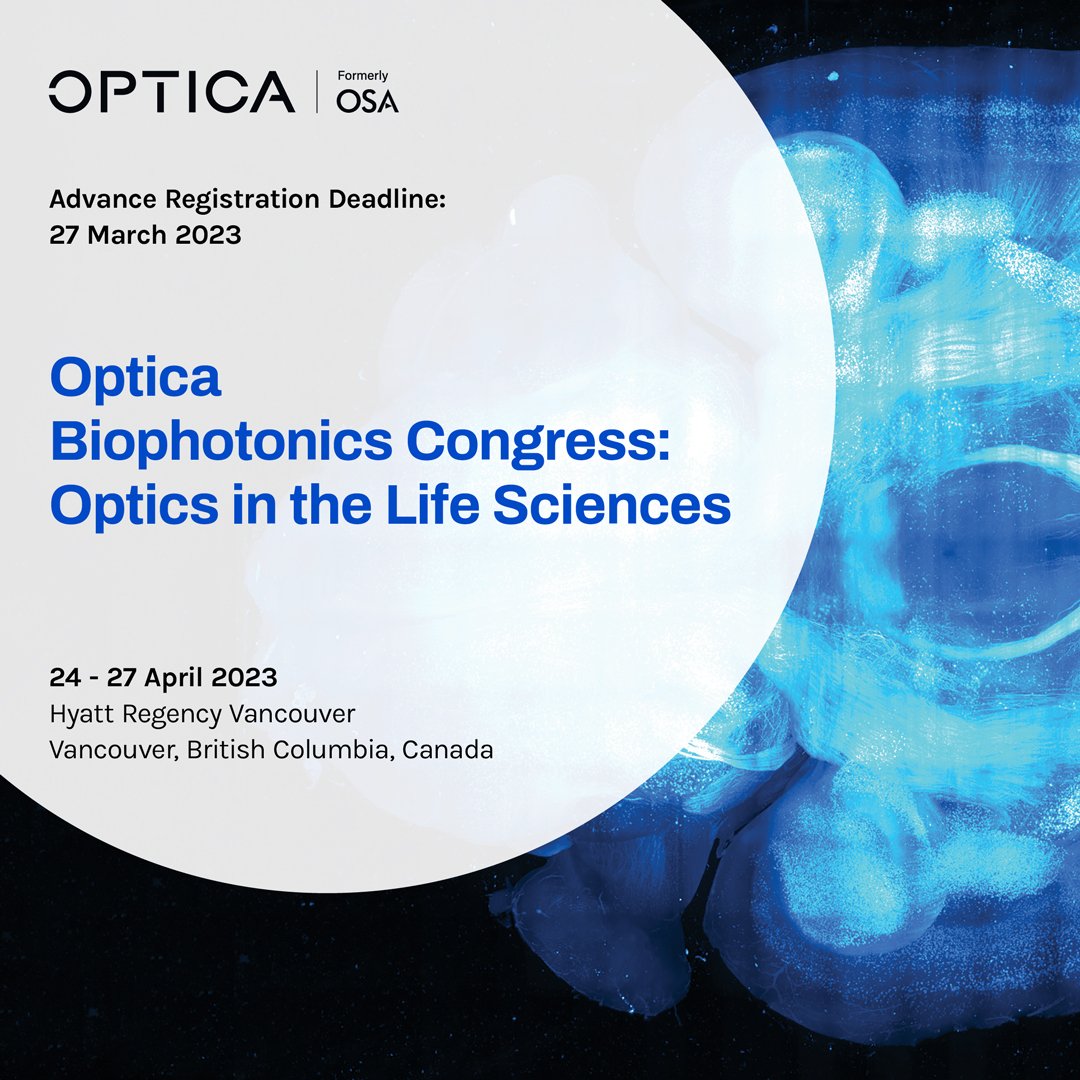 Optica on Twitter: "There's still time to register early for reduced fees for # ...