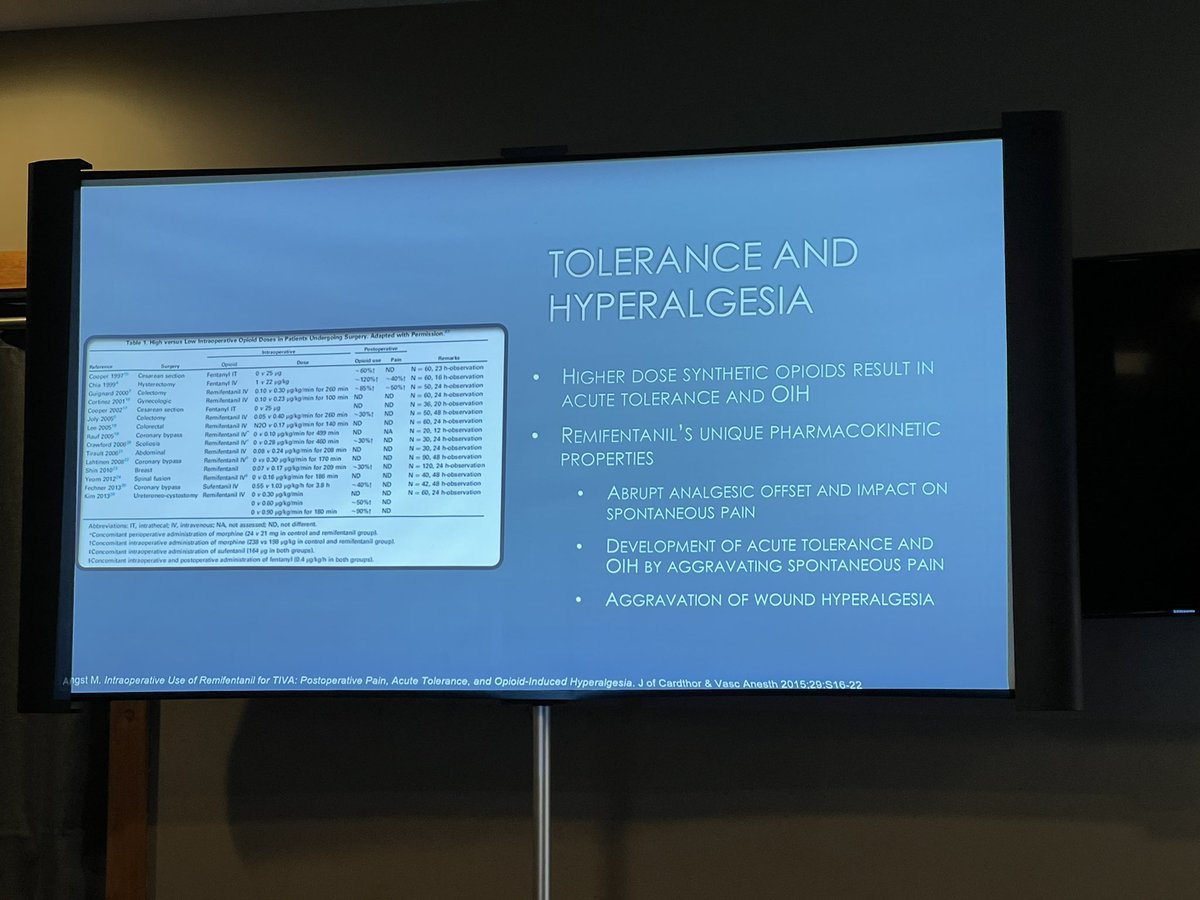 Dr Jadon Harding presents on Opioid-Free Anesthesia at #CASARM23, starting with what it is ...