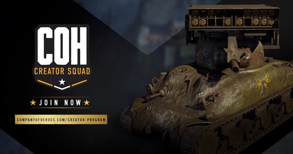 Company Of Heroes on Twitter: "Are you a content creator? 🛠️ Join our Creator Squad and get ...