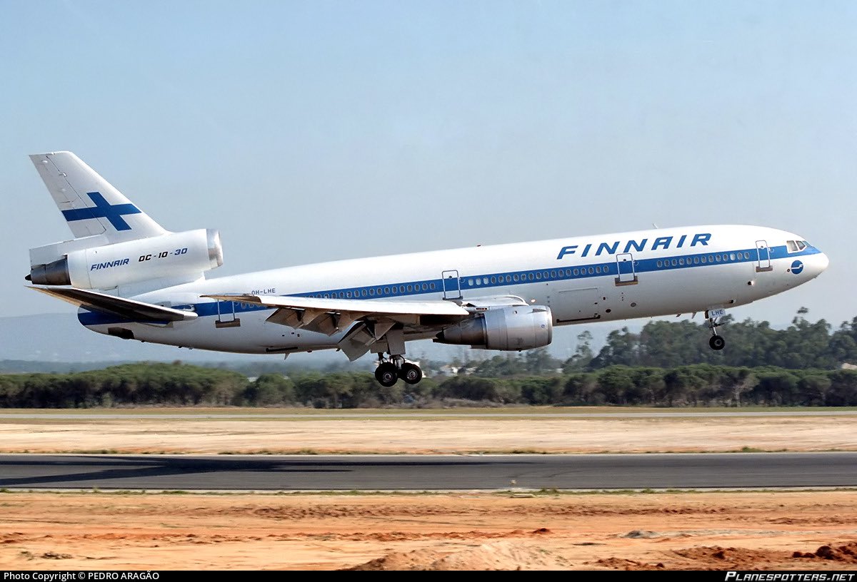 Planes…..and classics on Twitter: "A Finnair DC-10-30 seen here in this photo at Faro in 1991 # ...