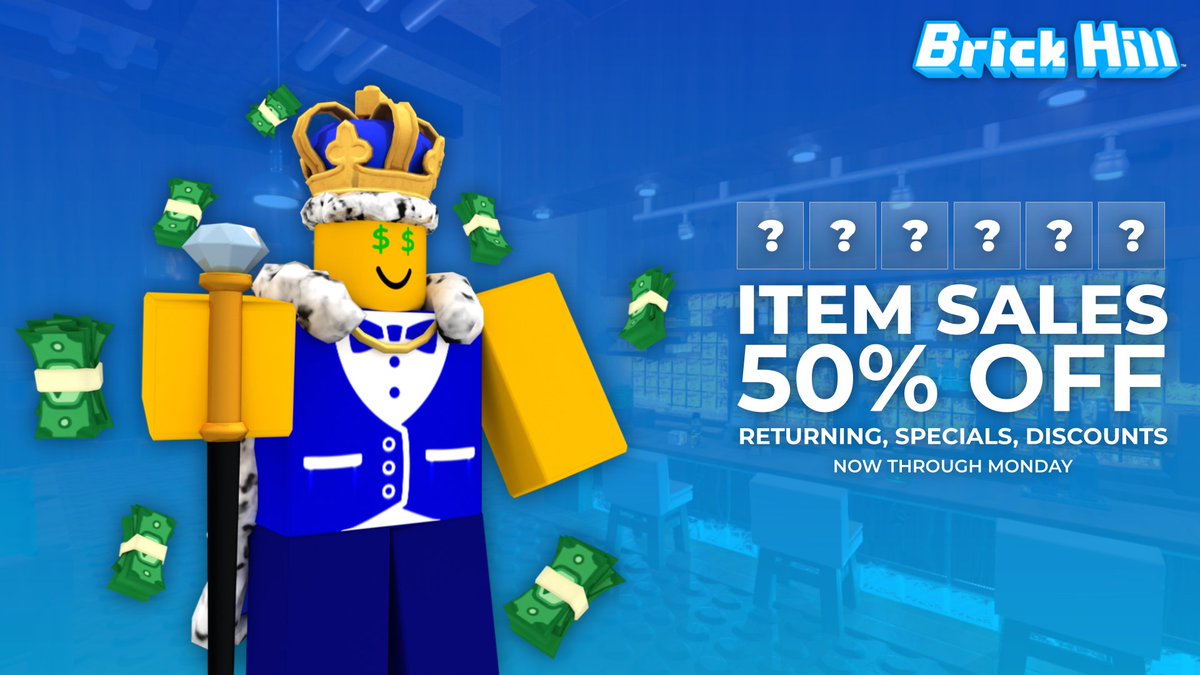 Brick Hill on Twitter: "Brick Hill's First Presidents Day Sale begins today and will run through ...