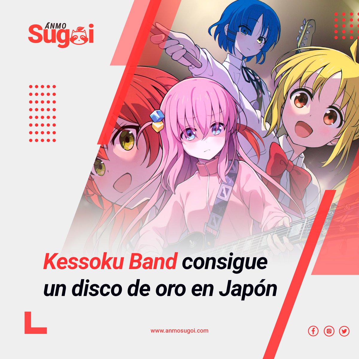 ANMO Sugoi on Twitter: "El álbum musical BOCCHI THE ROCK! Song Album Kessoku Band" de la serie ...