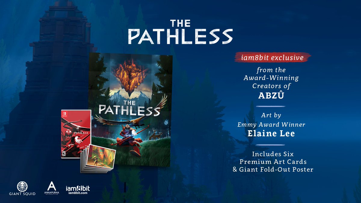 iam8bit on Twitter: "Our Exclusive Edition of The Pathless for Nintendo Switch comes with: 🦅Six ...