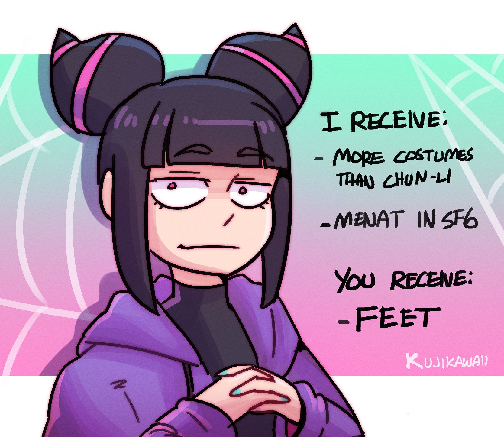 🍡 イーサン 🍡 Comms Open! on Twitter: "Juri at a SF6 dev meeting https://t.co/7qgk2vyaAe" / Twitter