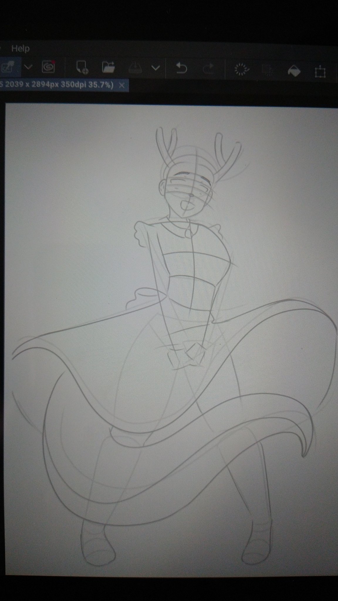 Chy Bunni on Twitter: "@BlackTeaChai Heres my wip of tohru from Dragon Maid. Im LOVING csp rn so ...