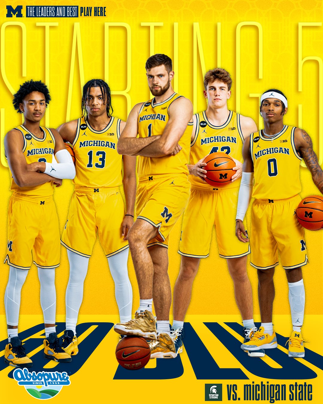 Michigan Basketball Court Wallpaper