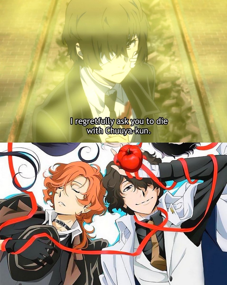 TataMana on Twitter: "And Dazai took it Romantically and married Chuuya for life 💝"