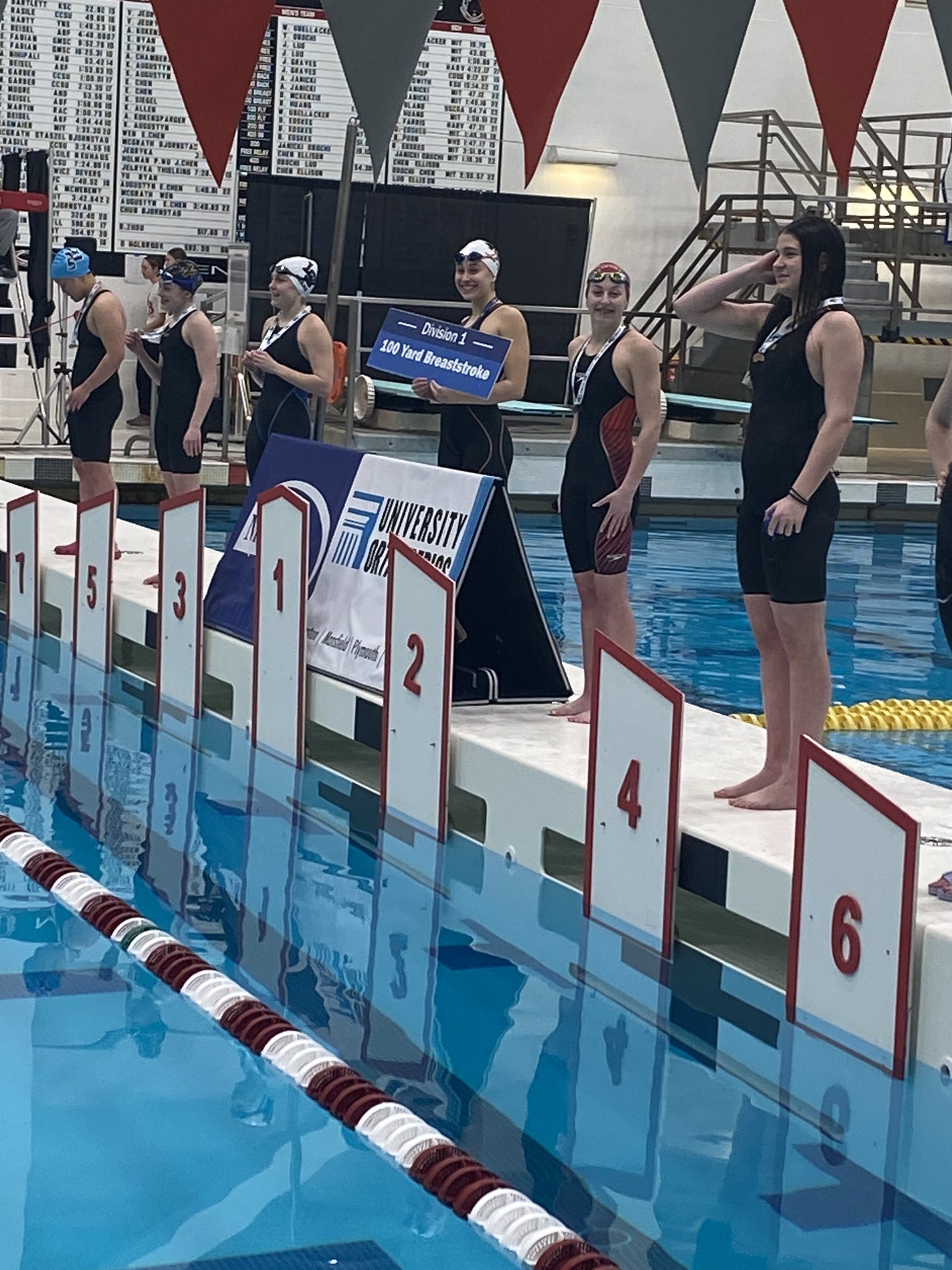 Br Swim And Dive On Twitter Jessie Mcneil Ends Her Amazing High School Swim Career By Dropping A