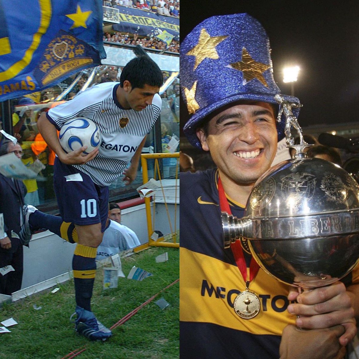 Ataque Futbolero on Twitter: "🔙🇦🇷 Hoy, hace 16 años, Juan Román Riquelme volvió a Boca con 29 ...