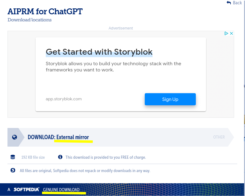 AIPRM Corp on Twitter: "User warning for unauthorized and malicous distribution of "AIPRM for ...