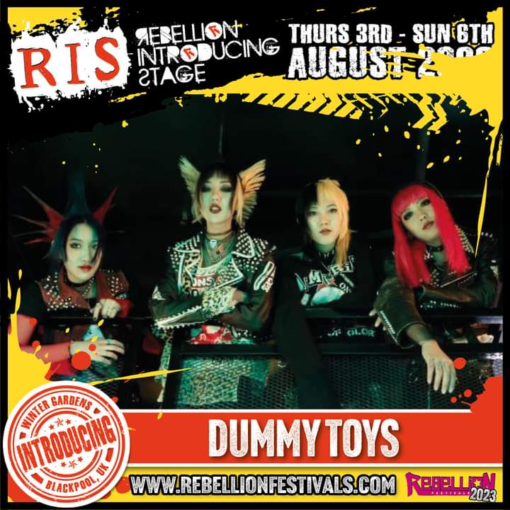 DUMMY TOYS (All female punk band) on Twitter: "See you in Blackpool for Rebellion festival 2023."