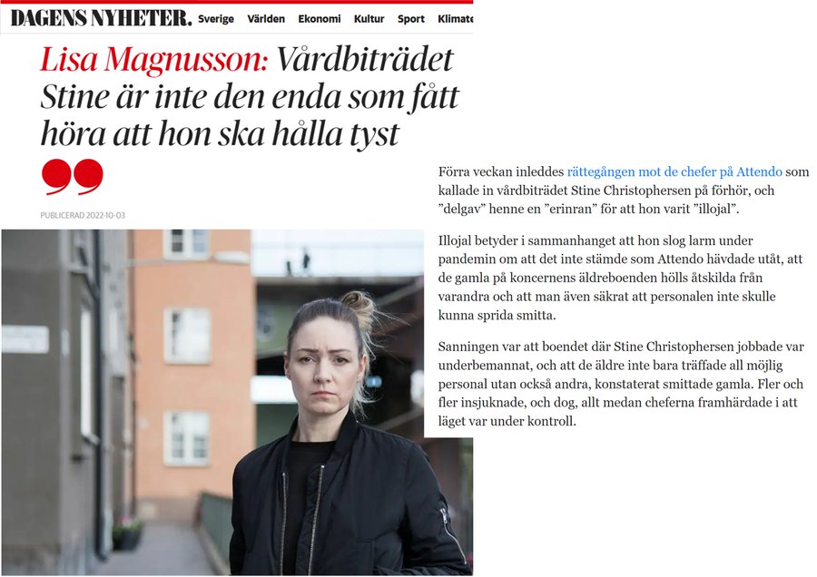 Jari Lairolahti on Twitter: "Man undrar hur många fler än Stine som har tystats i denna #pandemi ...