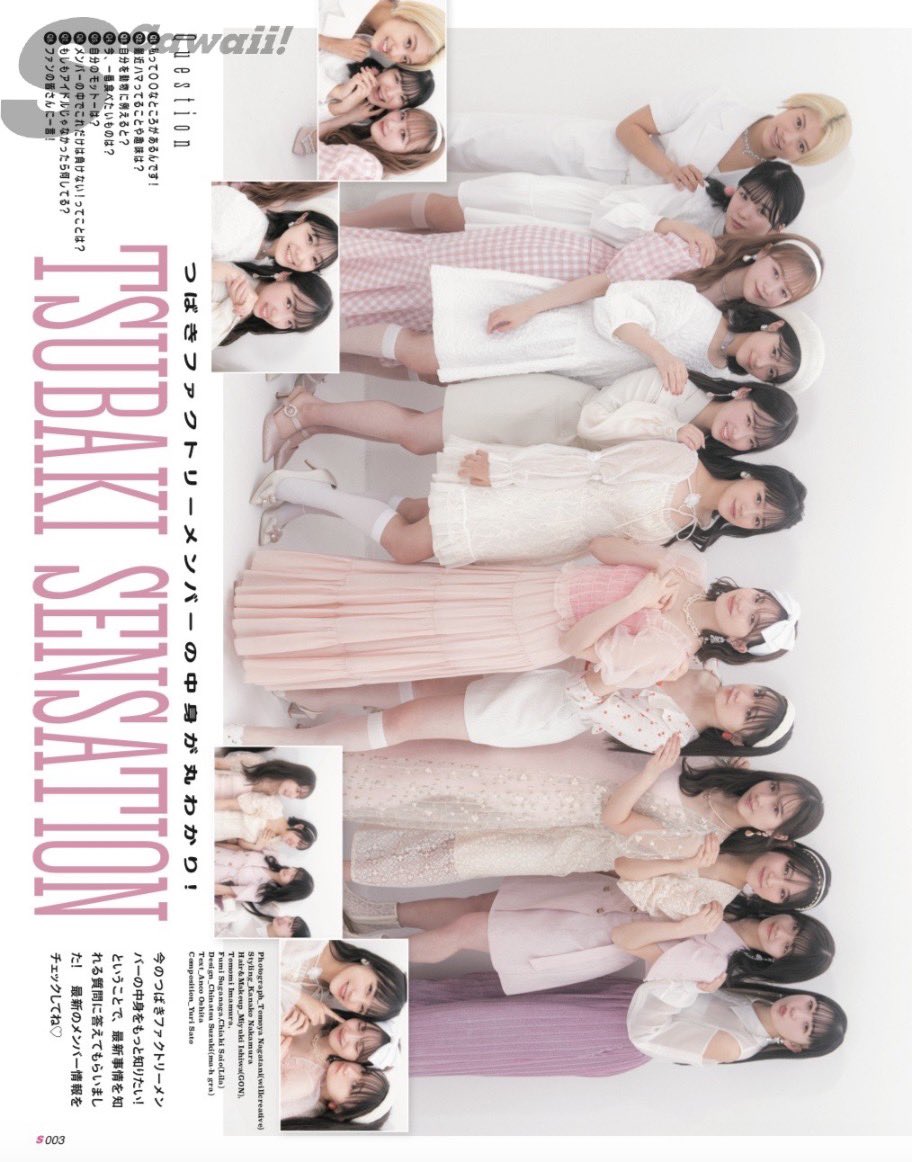 S Cawaii!編集部 on Twitter: "📚中身をチラ見せ📚 S Cawaii!特別編集つばきファクトリースペシャル2月27日発売🔔 メンバーの中身をもっと知りたい！ということで8つ ...