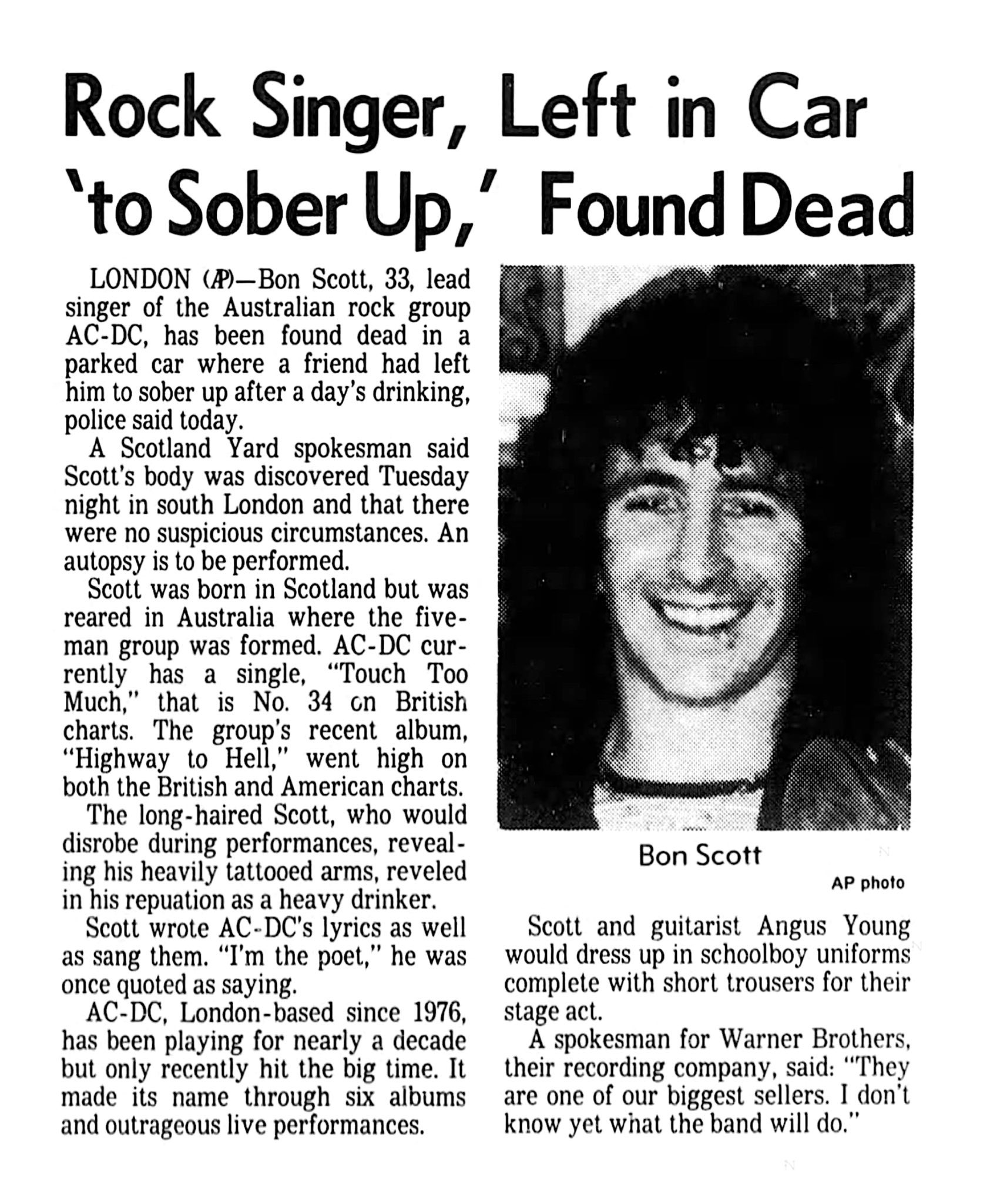 Bon Scott Quotes