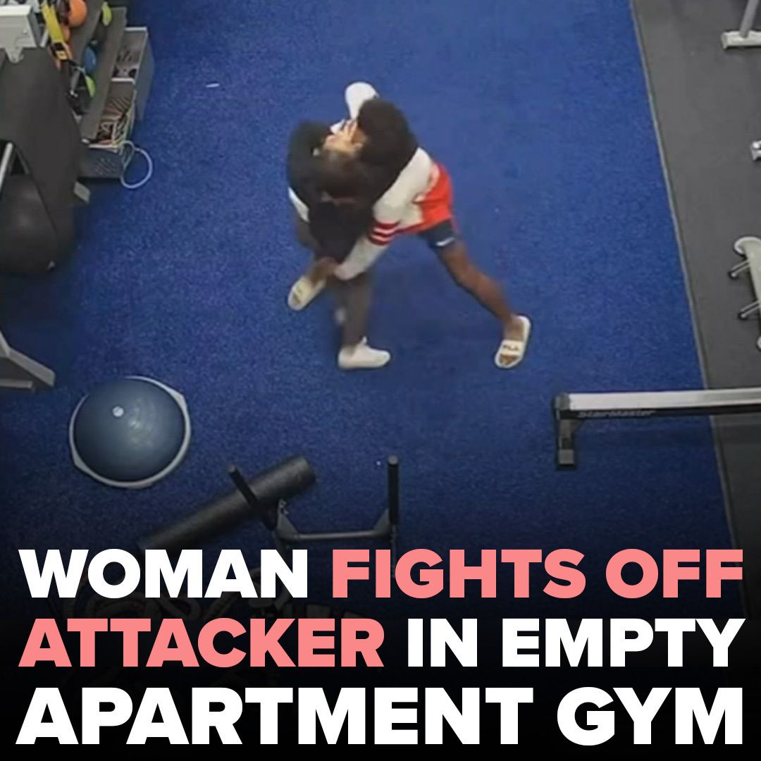 Terrifying video shows woman fight off attacker inside empty apartment ...