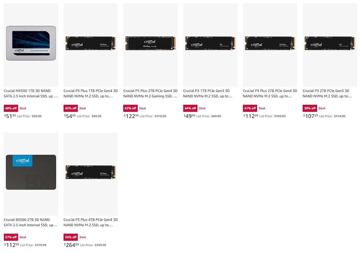 Wario64 on Twitter: "Crucial Internal and External SSD sale on Amazon https://t.co/v4ZBWbI0Cq # ...