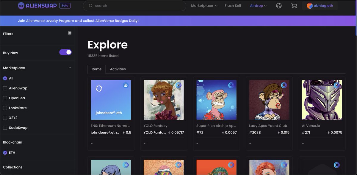 GA DAO🍥 on Twitter: "🥁#AlienSwap AlienVerse Badge Event 🪂 👉Claim Badges as much as you can, It ...
