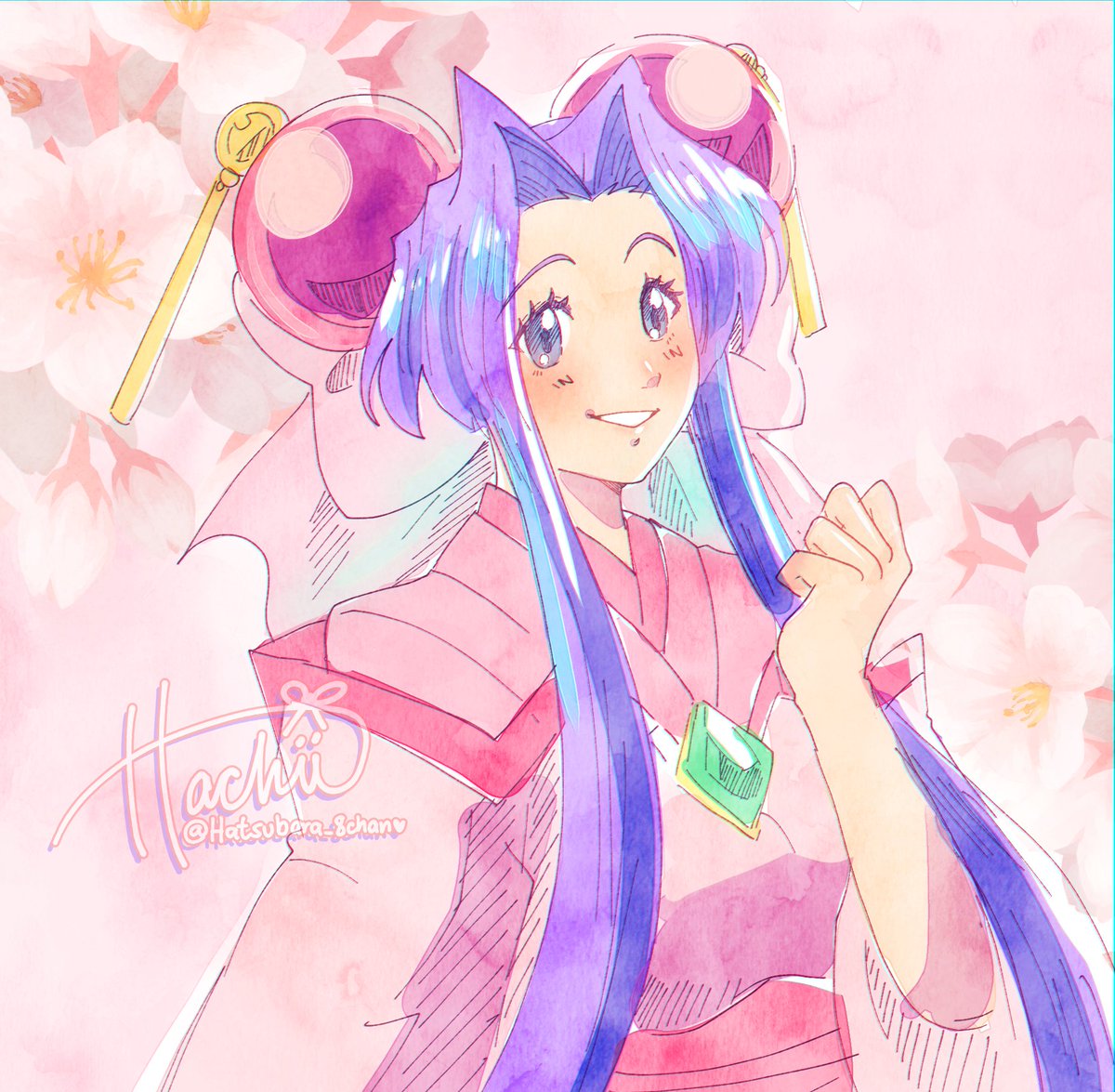 Saber Marionette J's Cherry doodle 🍒🌸 I rewatched the anime tonight and ...