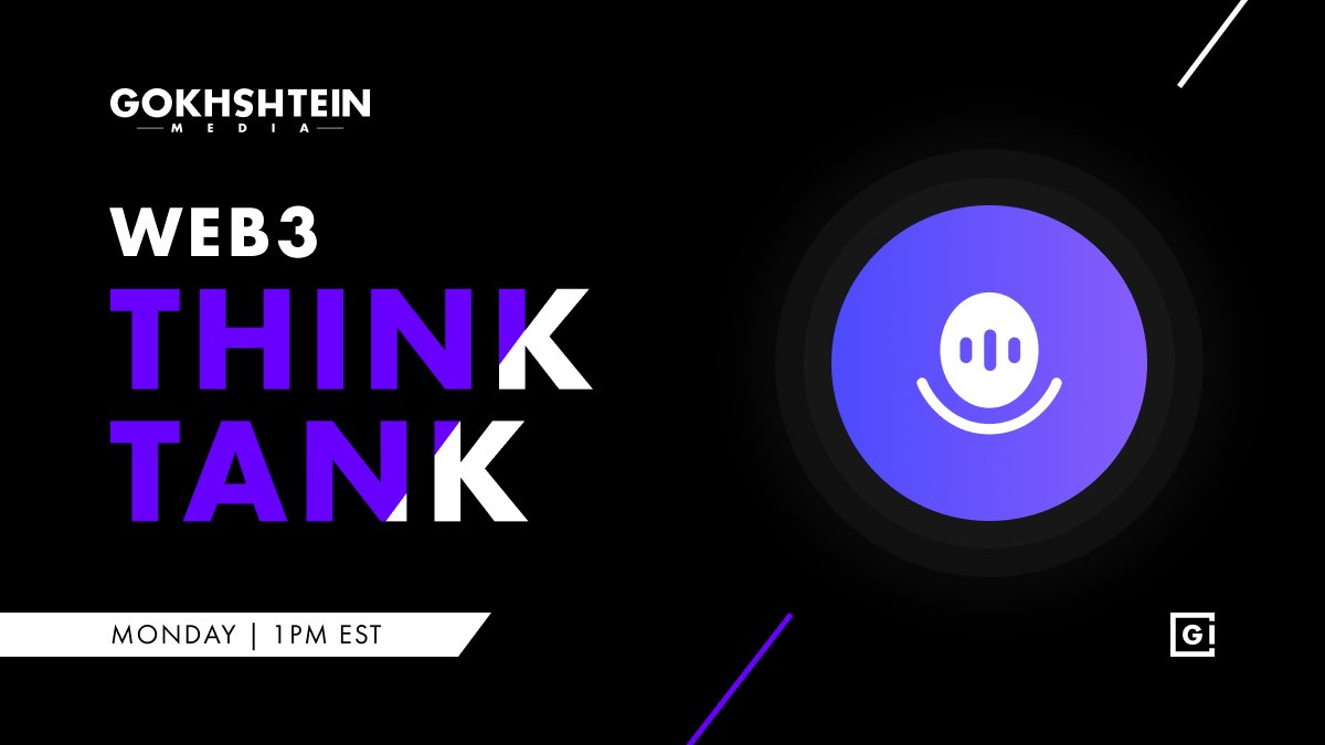Gokhshtein Media on Twitter: "Web3 Think Tank 💭 Monday, Feb 20th @ 1 PM EST 🗓️ Topic: Web3 & AI ...