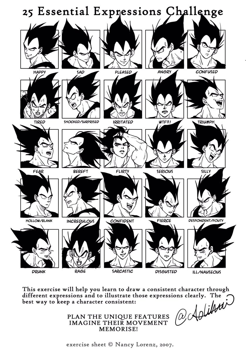 Funsexydb On Twitter Rt Aolihui 25essentialexpressionschallenge Vegeta