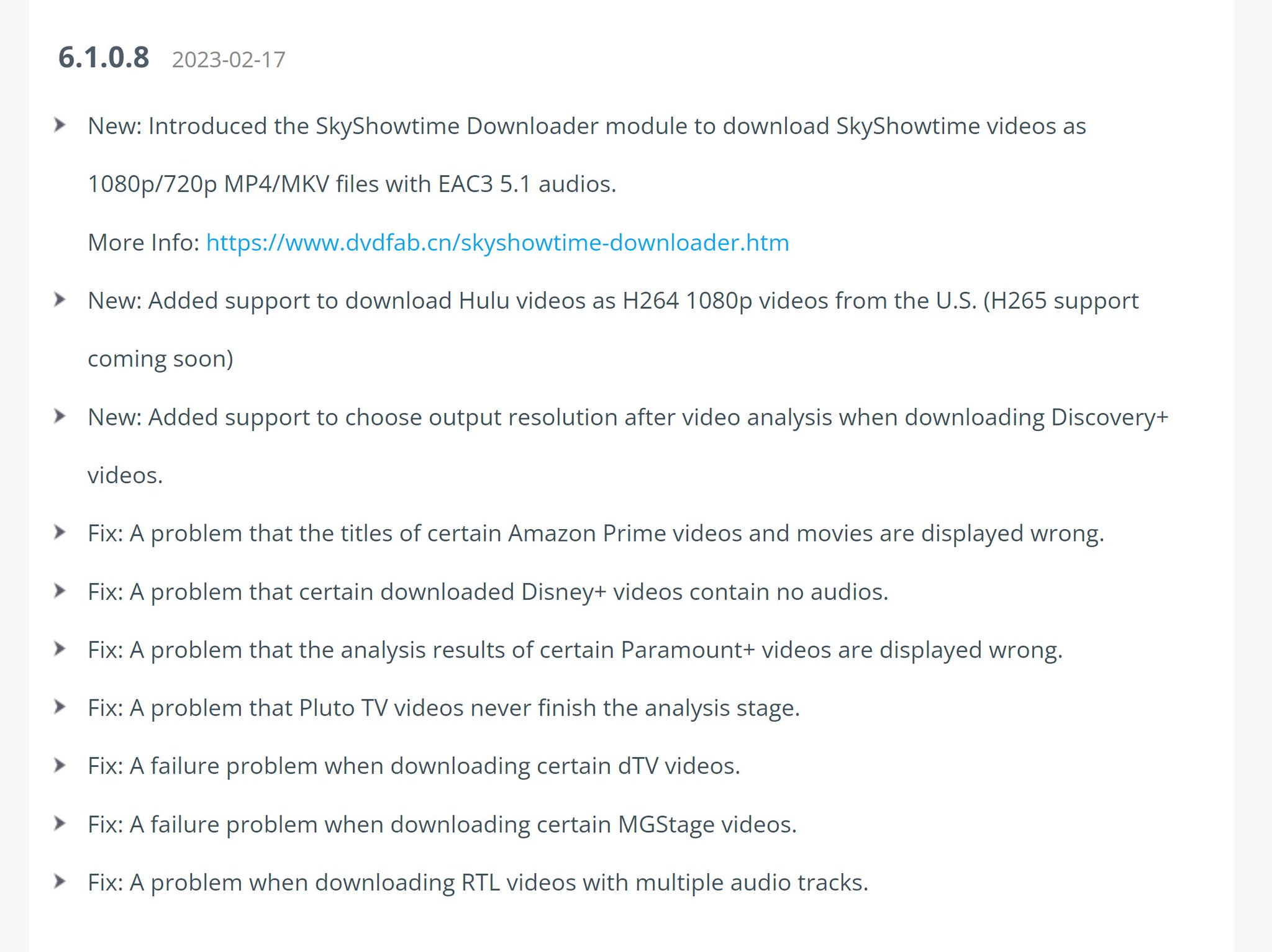 StreamFab on Twitter: "👏StreamFab 6.1.0.8 was released (February 17, 2023) 💡New: Introduced the ...