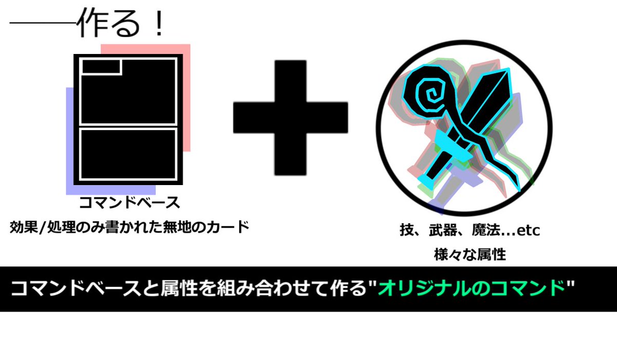 汎用戦闘TRPG【Xros.code】 on Twitter: "製作中の汎用戦闘TRPGXros.codeとは ─作る 往来のダイスを用いた作成とコマンド構築 ─バトル 運+戦略＝駆け引き ...