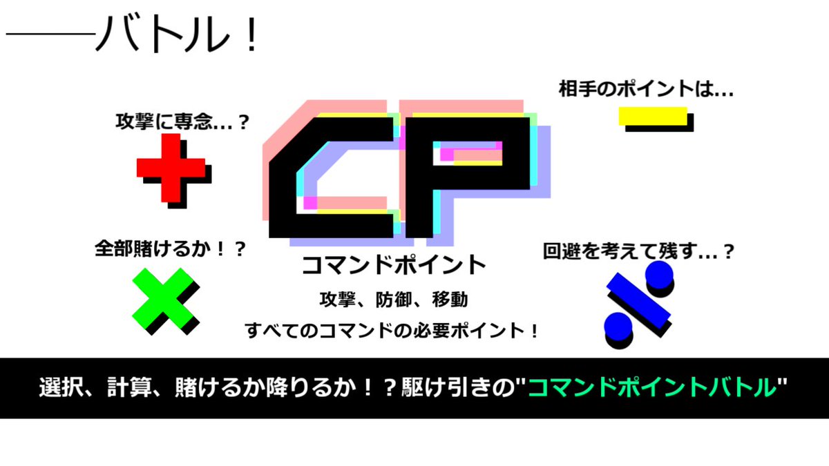 汎用戦闘TRPG【Xros.code】 on Twitter: "製作中の汎用戦闘TRPGXros.codeとは ─作る 往来のダイスを用いた作成とコマンド構築 ─バトル 運+戦略＝駆け引き ...