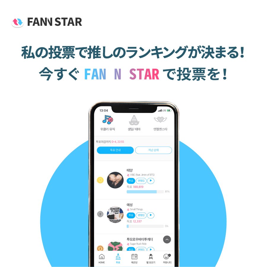 팬앤스타 on Twitter: "💙Weekly Music 2月第4週目の投票💙 週の始まりである月曜日👻 FAN N STARの #ウィークリーミュージック投票 がまた帰ってきた ...