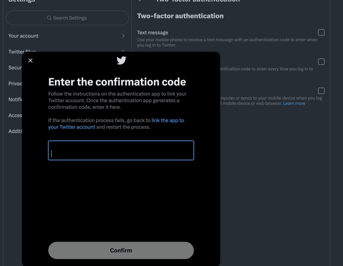 I've seen some people complaining about Twitter putting text-based 2FA ...