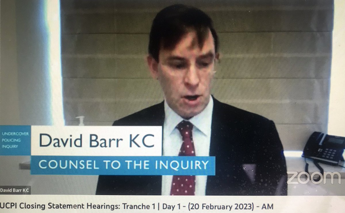 Dave Smith on Twitter: "BREAKING: David Barr KC concedes that intelligence gathered by #spycops ...