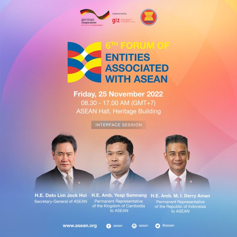 PTRI ASEAN on Twitter: "The 6th Forum of Entities Associated with ASEAN The Ambassador/Permanent ...